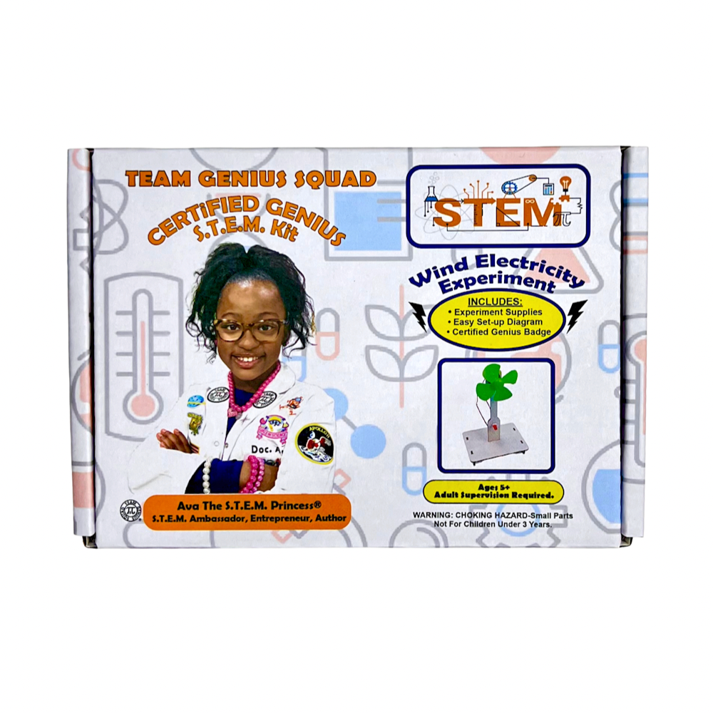 Wind Power Electricity STEM Experiment Lab Kit from Team Genius Squad Store